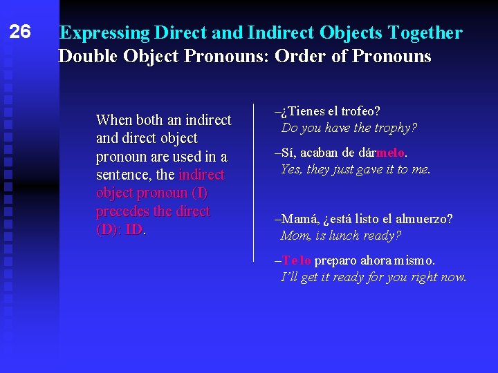 PP Subject Pronouns Singular yo I t you