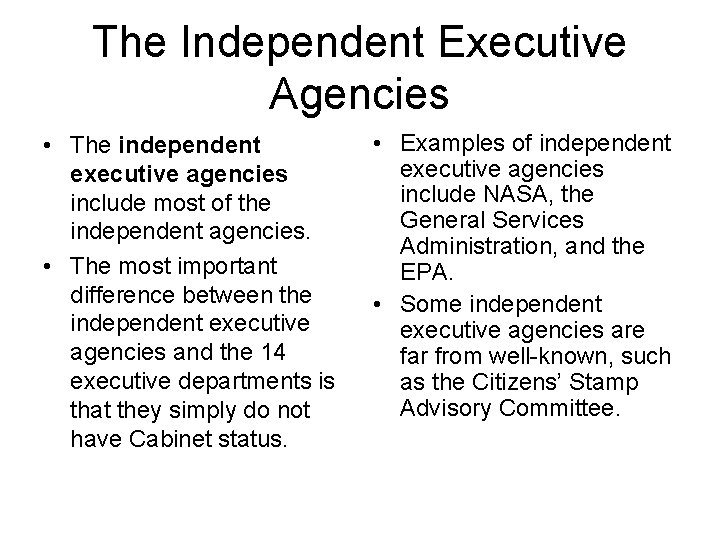 Federal Agencies What Is a Bureaucracy Three features