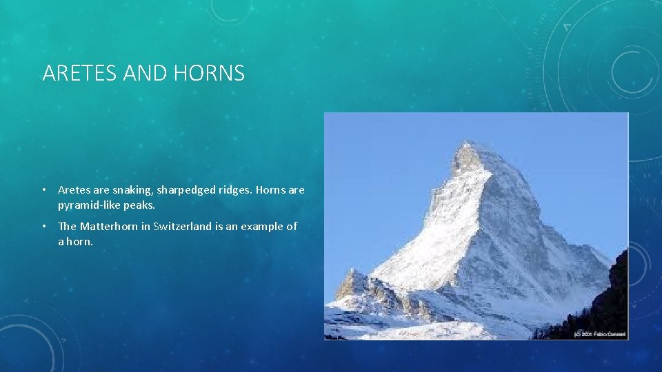 CHAPTER 7 1 B GLACIERS LANDFORMS CREATED BY