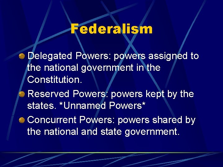 8 Principles of the Constitution There a number
