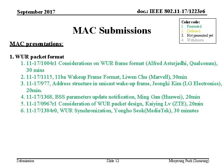 doc IEEE 802 11 171223 r 6 September