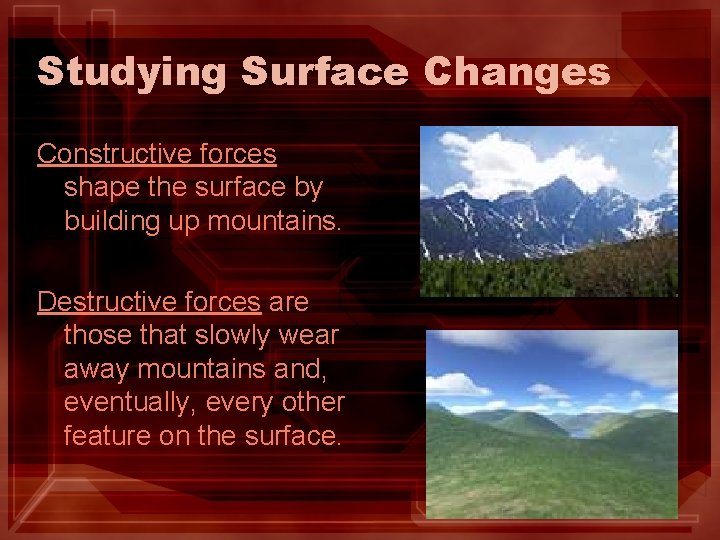 Plate Tectonics Vocabulary 1 convection transfer of heat