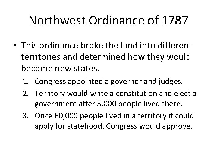 WarmUp 1 What governing document was signed by