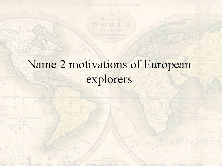 Warm Up Accomplishment something that has been achieved