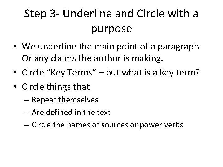 Close Reading Strategy Step 1 Number each paragraph