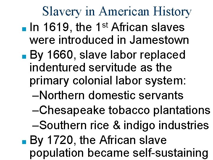 Turning Points in Black History 1619 1793 1877