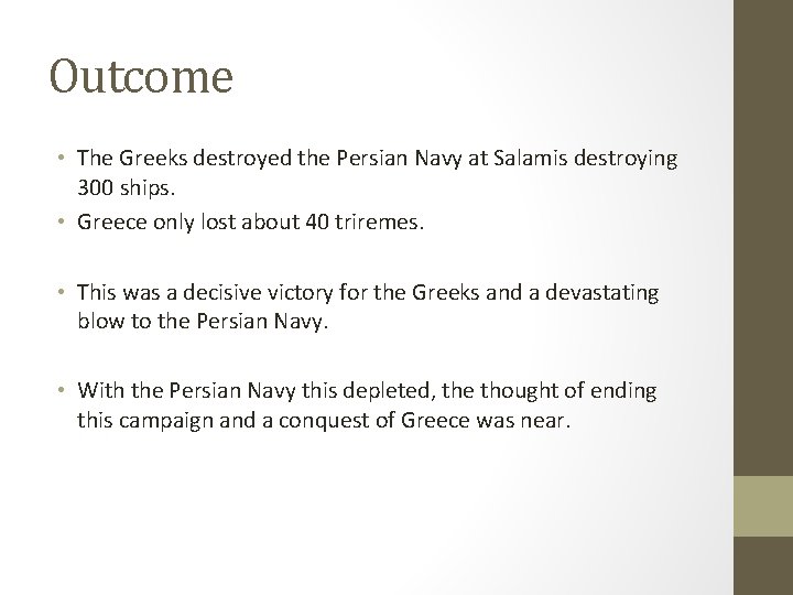 The Battle of Salamis Plataea and the end