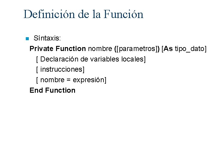 Subprogramas 1 Introduccin a los Subprogramas 2 Tipos