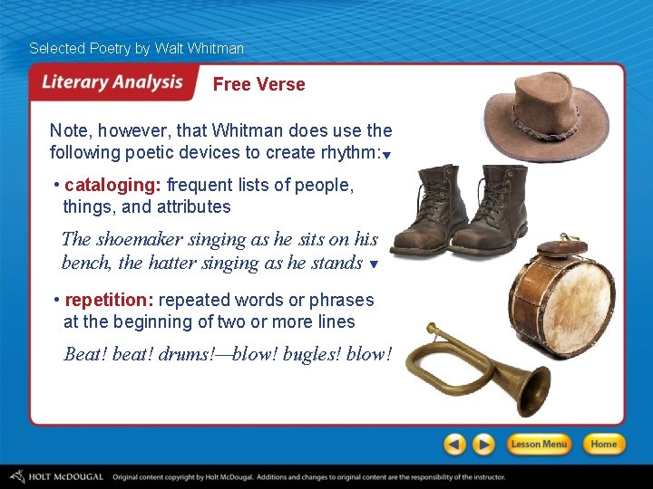 Selected Poetry by Walt Whitman Introducing the Poems