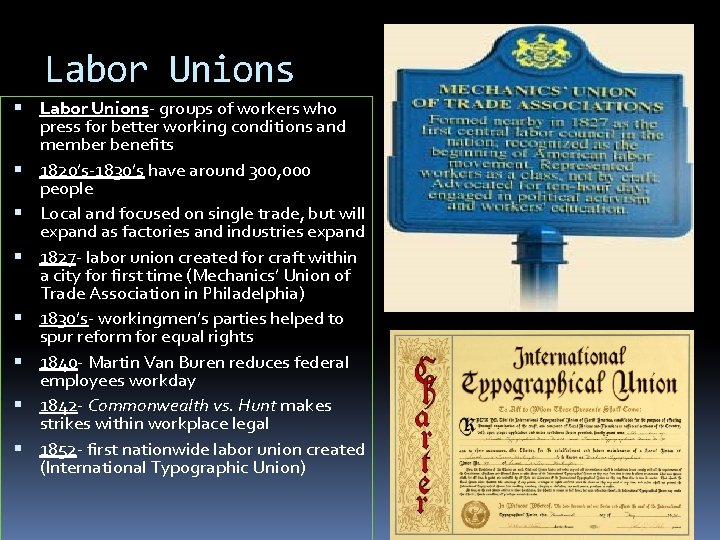 Social Studies Survey REFORM MOVEMENTS BEFORE AND AFTER