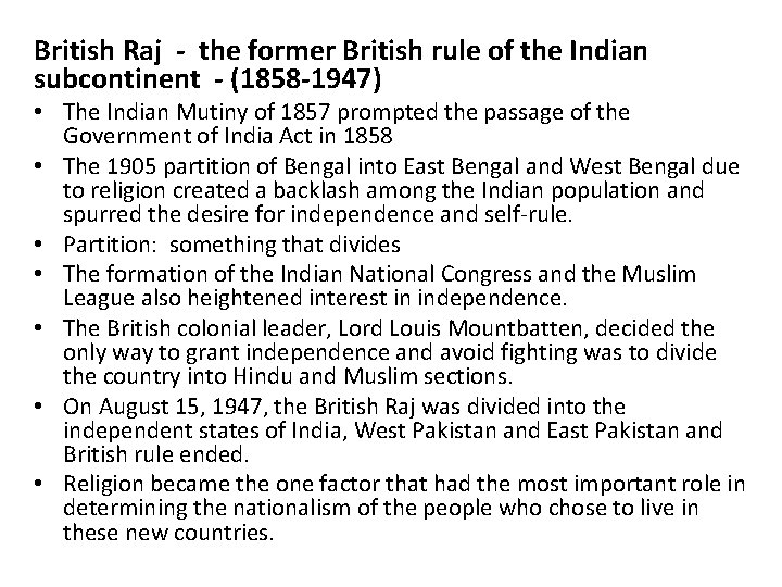 British Conquest of India Slow process that took