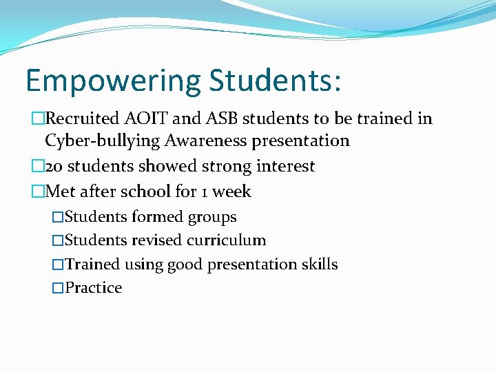CyberBullying Power Point created by Angela Hummel and