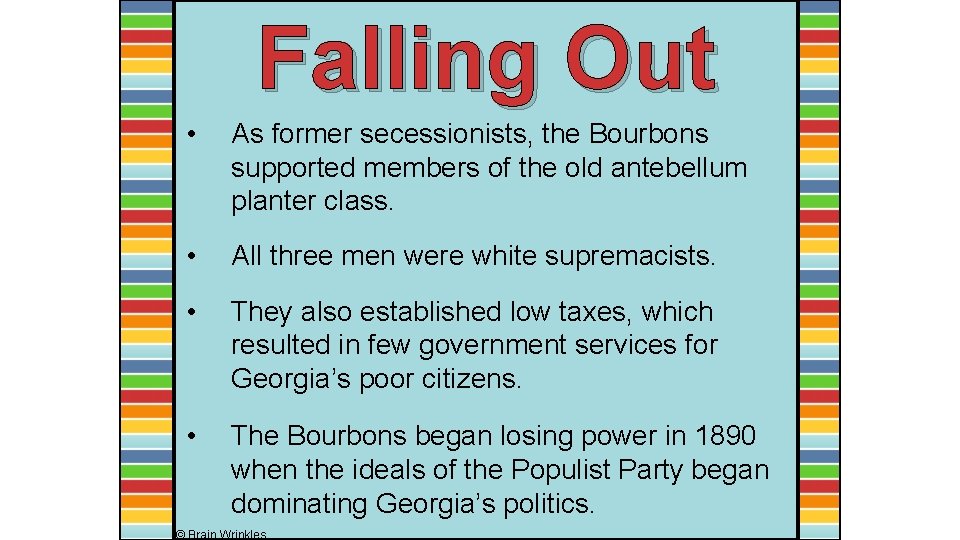 Georgia During the NEW SOUTH ERA Brain Wrinkles