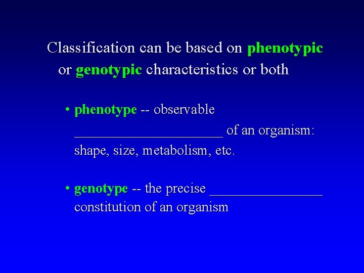 Evolution classification and identification of bacteria Early life