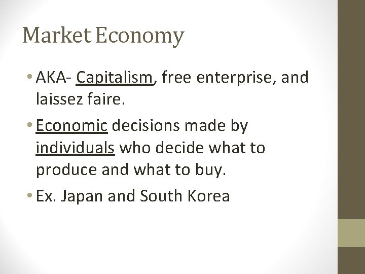 Type of Economy Economic Freedom Score Jobs Resources