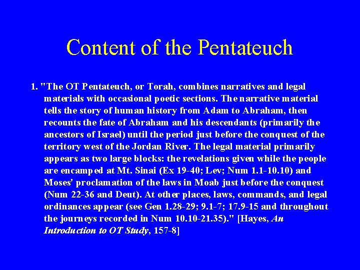 1 An Introduction to the Pentateuch Genesis BOT