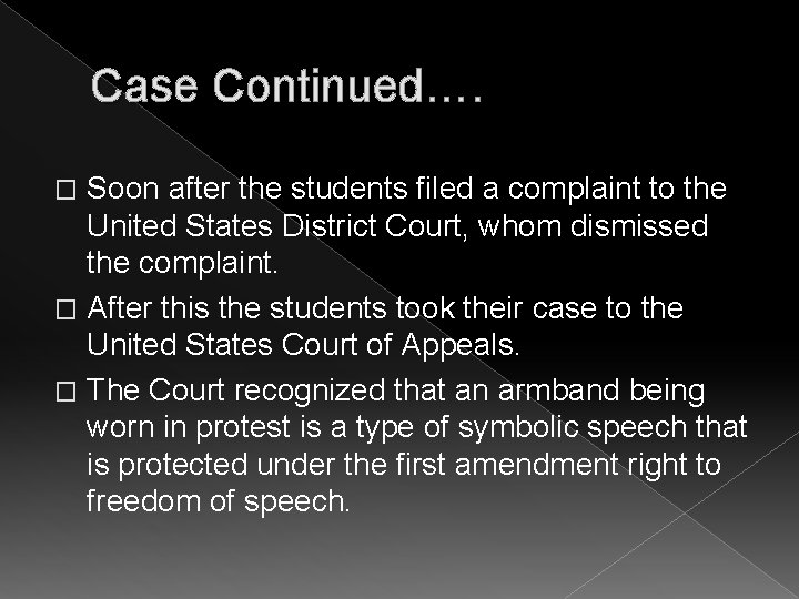 CivilConstitutional Rights 1 st Amendment Court Case BY