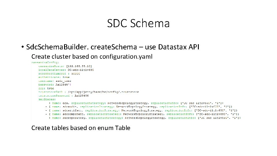 SDC and Tools Overview Evgenia Albershteinatt com Schema