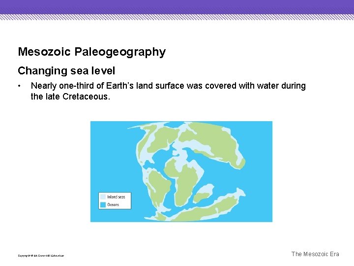 Section 2 The Mesozoic Era Reptiles became the