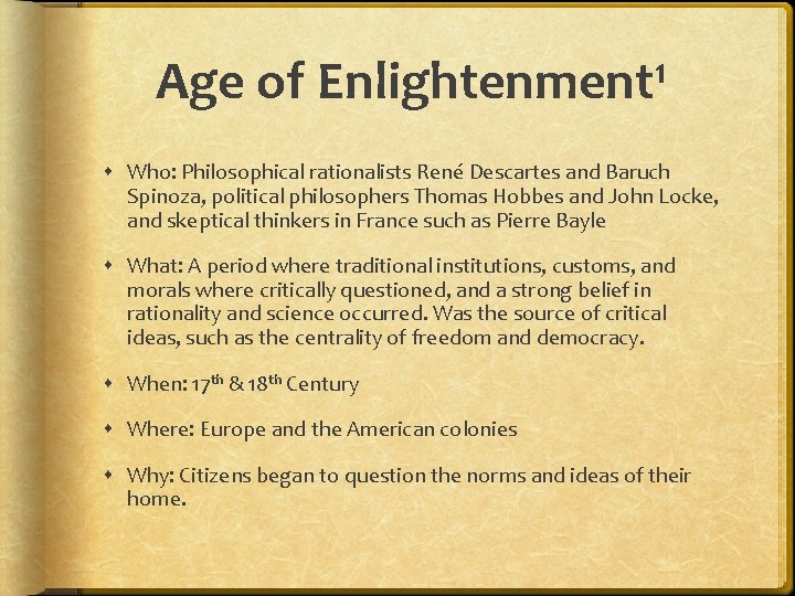 Age of Enlightenment vs The Scientific Revolution By
