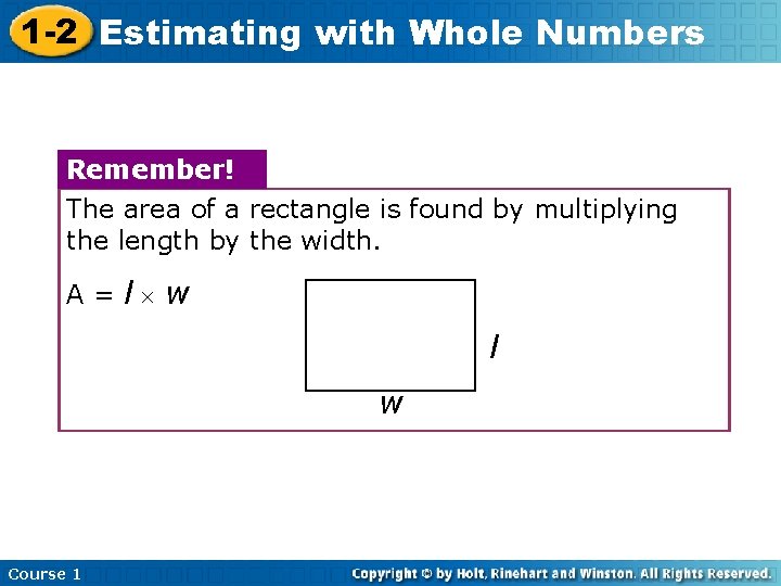1 2 Estimating with Whole Numbers Warm Up