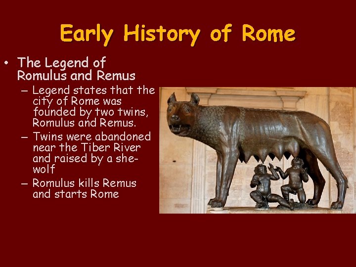 420 Focus The Romans established a new form