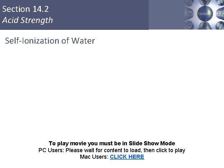 Chapter 14 Acids and Bases Section 14 1