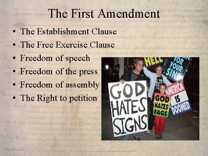The Bill of Rights A Look at the