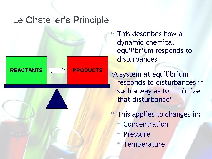 Topic 7 Equilibrium 7 Dynamic Equilibrium 1 Le