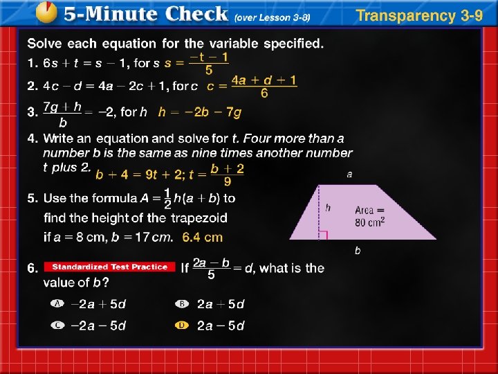 Lesson 3 9 Weighted Averages Objectives Solve mixture
