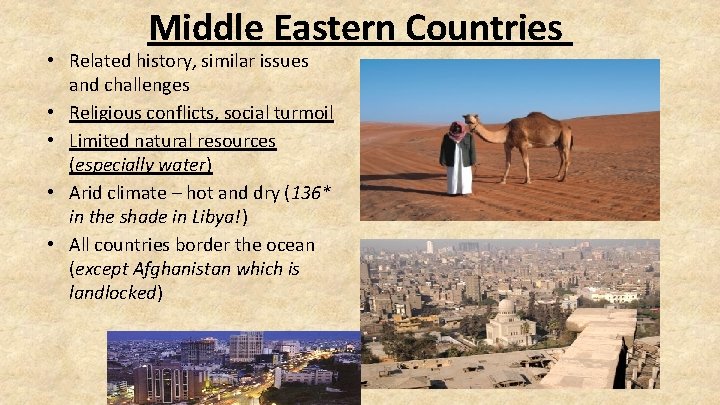 Why has the Middle East become destabilized Introduction