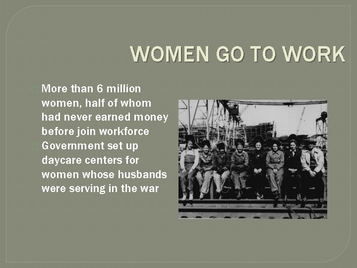 AMERICA IN WWII THE HOMEFRONT MOBILIZATION FOR WAR