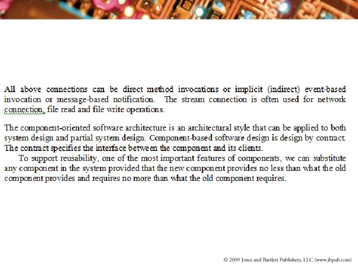 Componentbased Software Architecture Overview Divides The Problem Into