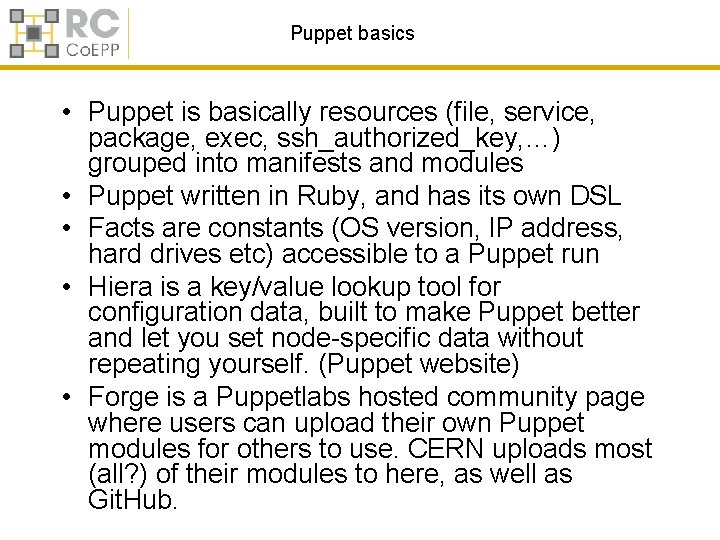 Renewal of Puppet for AustraliaATLAS Sean Crosby Goncalo