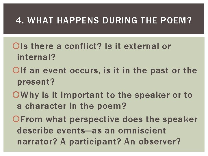 WHAT YOU NEED TO KNOW ABOUT POETRY WHAT