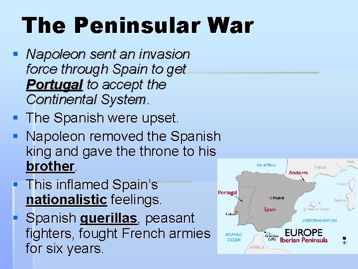 Main Ideas Napoleon Bonaparte a military genius seized