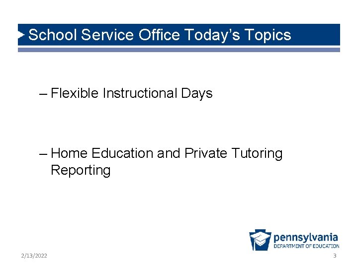 Flexible Instructional Days Programs and Home Education and