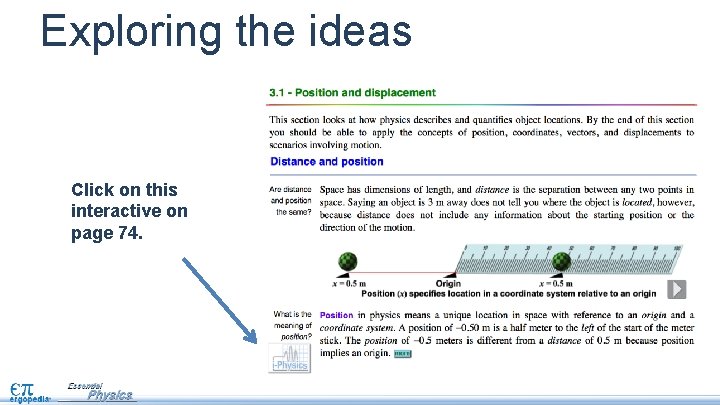 Position and displacement Describing motion Before you can