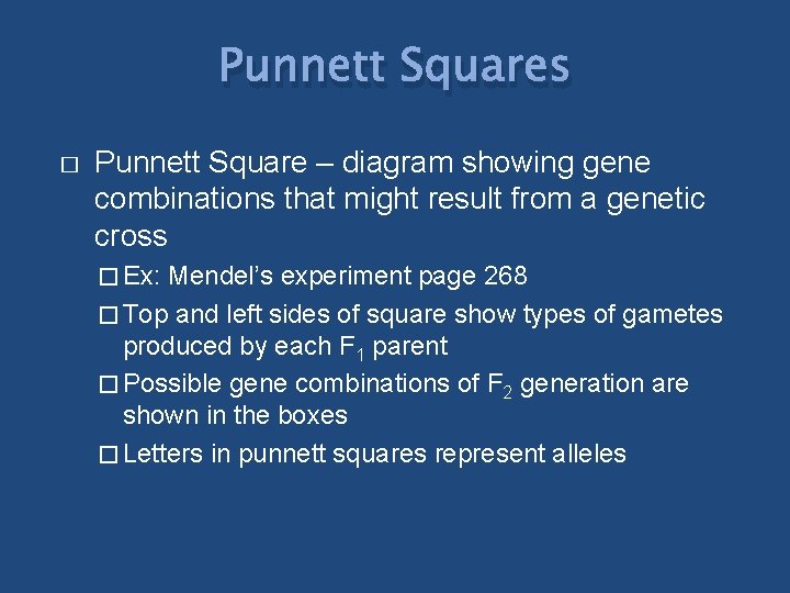 11 2 GENETICS AND PROBABILITY Flora Biology I