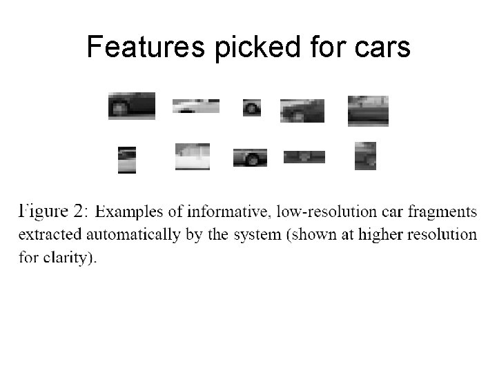 Object Recognition With Informative Features And Linear Classification
