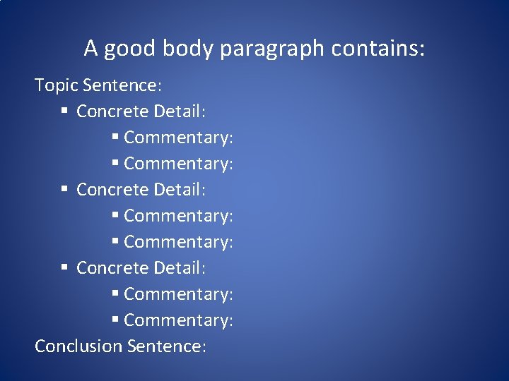 Introduction to Essay Writing Body Paragraphs and Quote