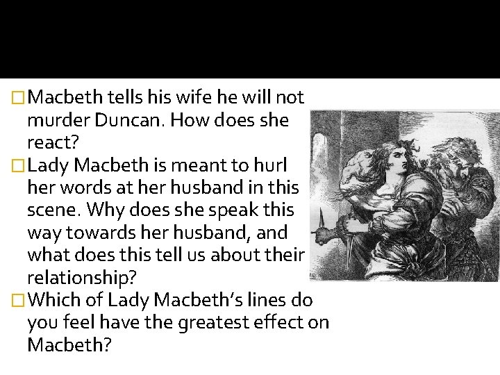 Act 1 scene 6 and 7 Macbeth Lesson