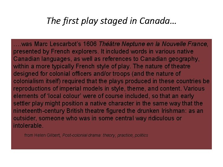 The Occupied October 6 Fringe Festivals Edmonton Toronto