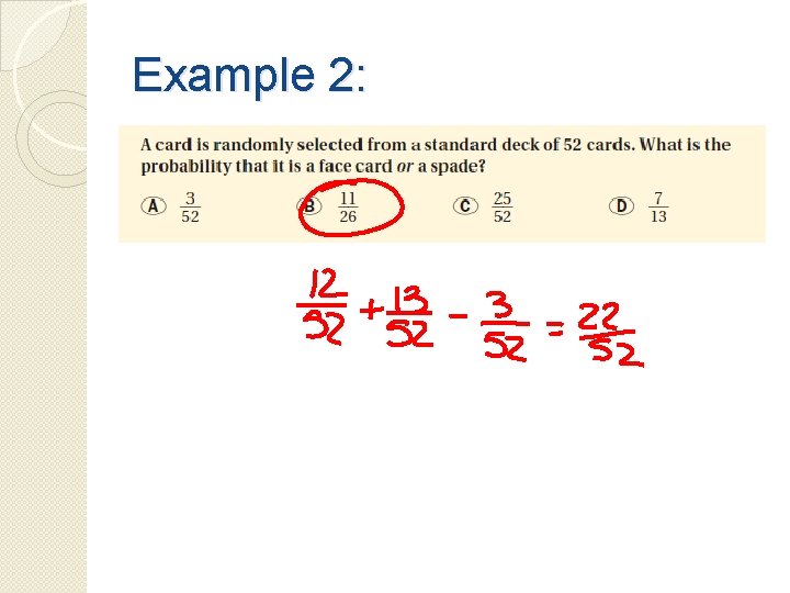 Find Probabilities of Disjoint and Overlapping Events Section