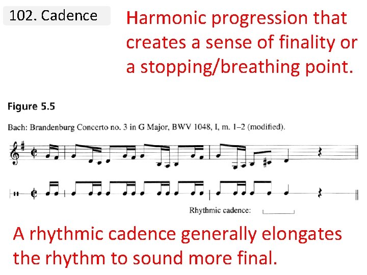 Day 19 Cadences Stability chart Most left to