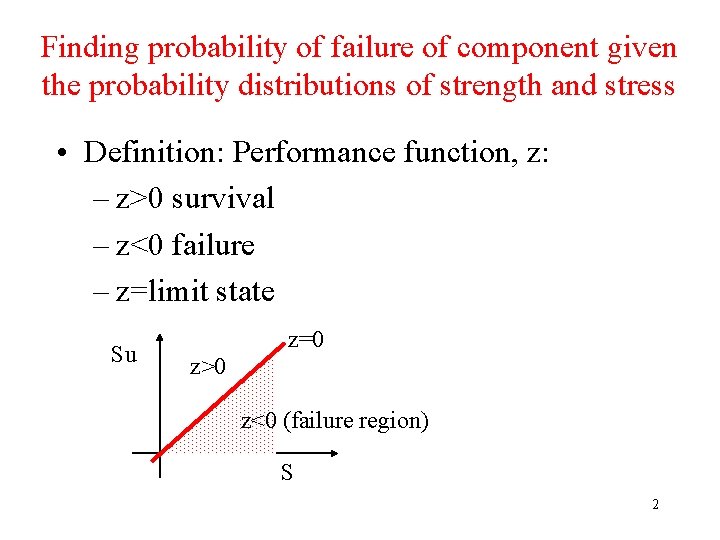 6 Reliability computations Objectives Learn how to compute