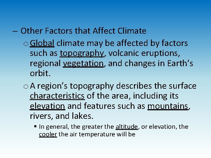 Chapter 16 Global Climate Change Lesson 1 Our
