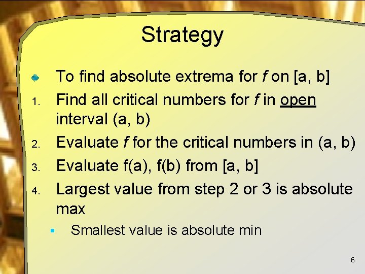 Absolute Extrema Lesson 6 1 Fencing the Maximum