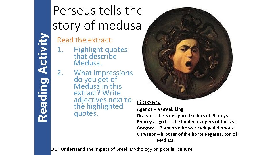 Unlocking Vocabulary Match the key vocabulary to the