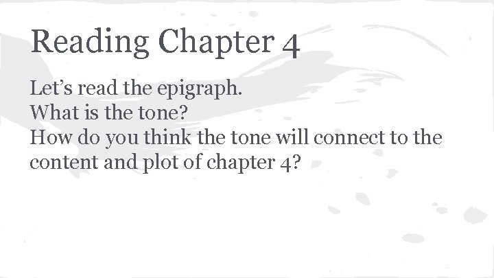 INTO THE WILD Chapter 4 11 Honors Swbat